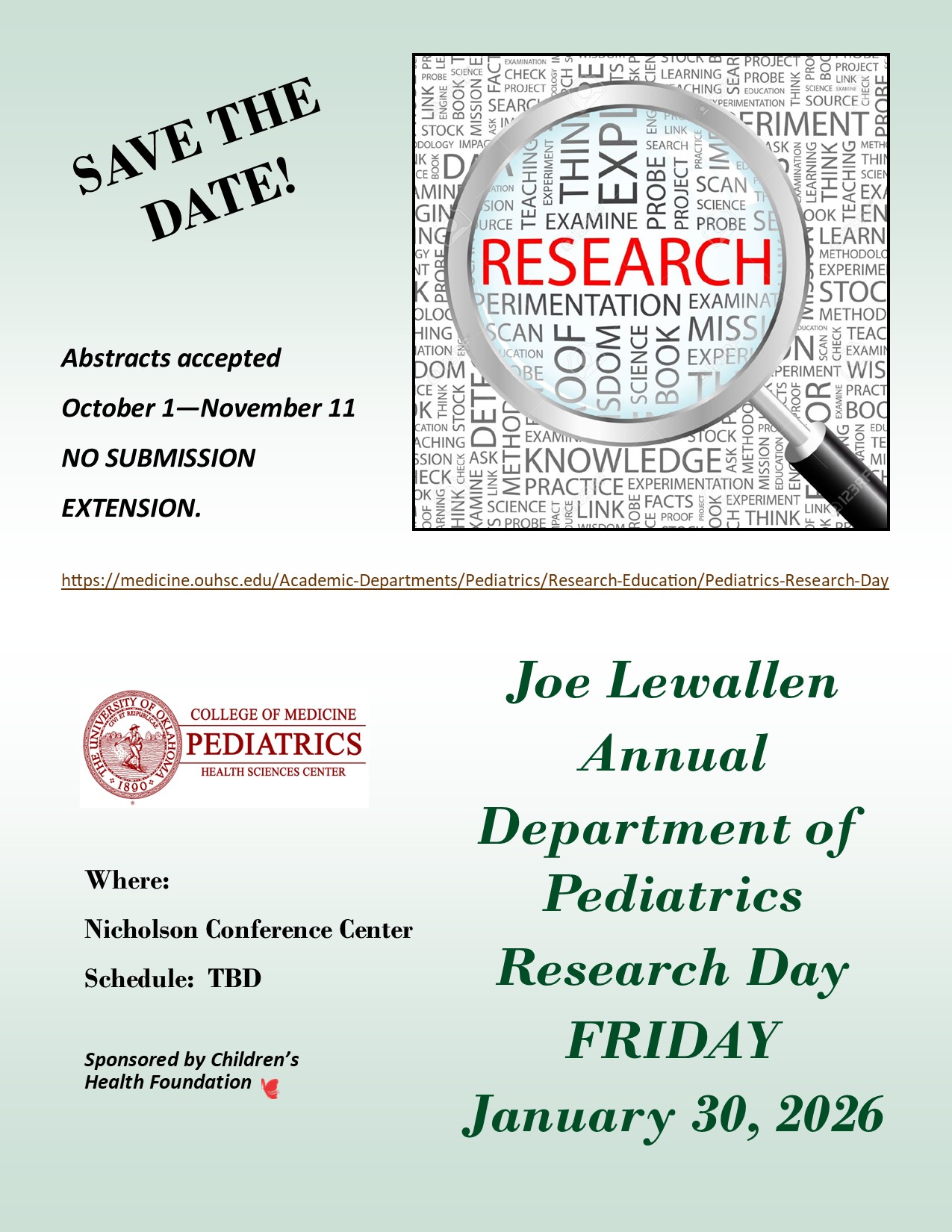 Pediatrics Research Day